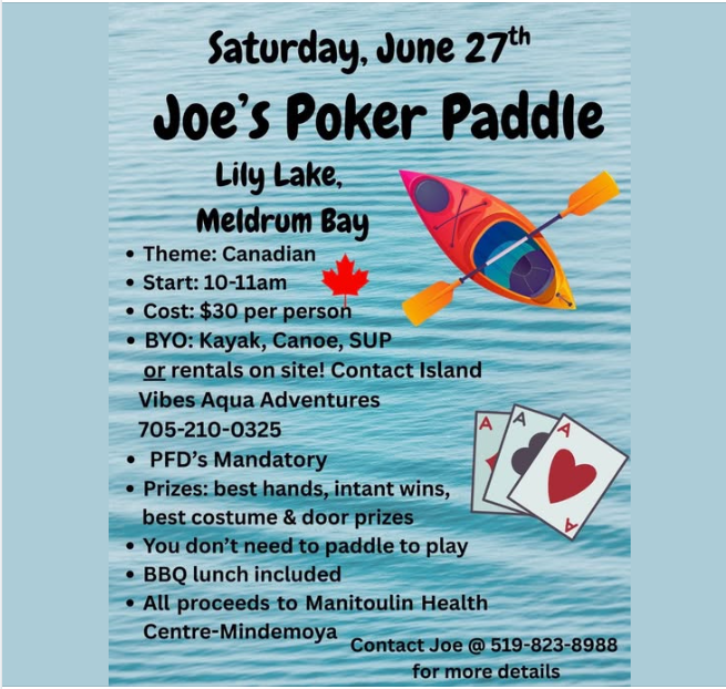 Joe's Poker Paddle - Manitoulin Culinary Tourism